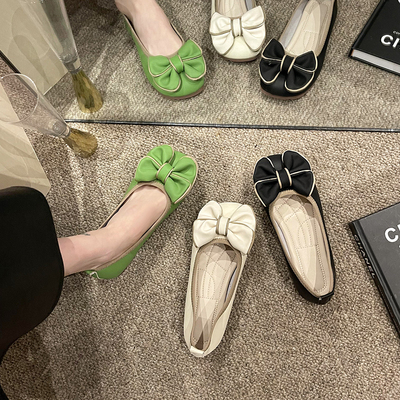 大码女鞋41-43肥脚加宽法式单鞋