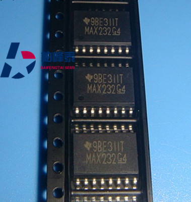 MAX232DWR 丝印：MAX232 SOP-16宽体 双驱动收发器 TI正品 可直拍