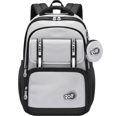GOLF儿童书包男孩女童小学生一到六年级轻便减负大容量双肩背包