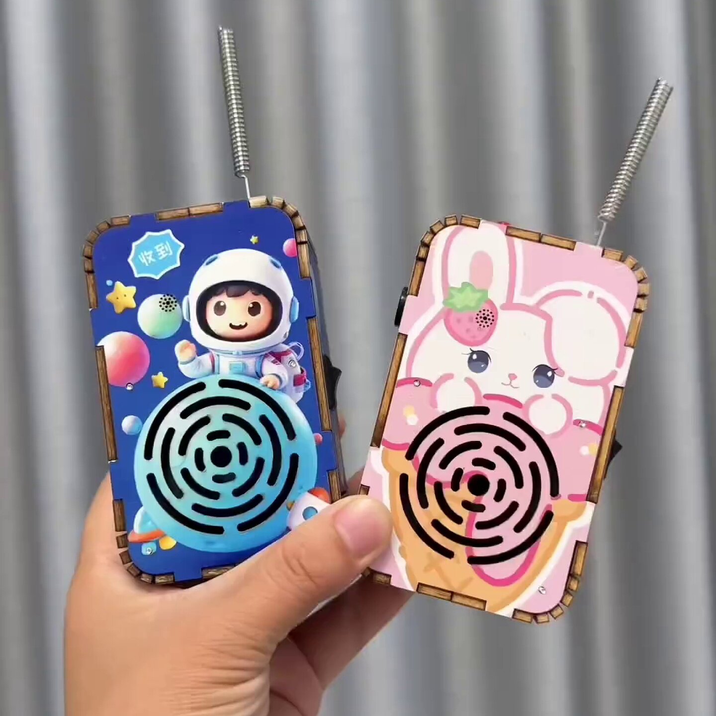 0-3岁儿童启蒙早教棒棒糖1-3岁3-6DIY手工无线对讲机科学实验木板