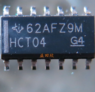 正品 SN74HCT04DR   HCT04  SOP14  直拍 逻辑 - 栅极和逆变器