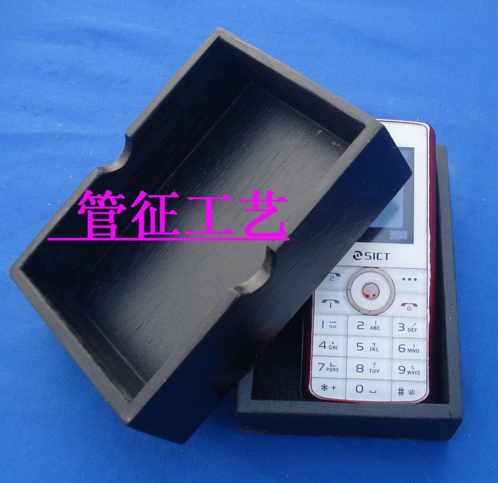 惊喜价!小号上漆黑色木盒定做包装盒、茶叶盒收纳盒礼品盒收纳箱