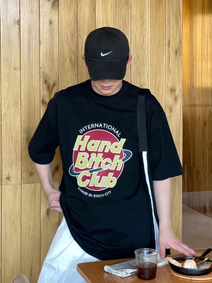 STA国潮美式潮牌字母短袖T恤男女