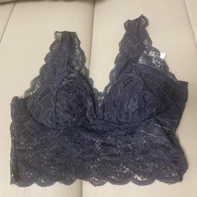 女美背背心内衣无钢圈睡眠聚拢文胸性感时尚款蕾丝运动内衣胸罩