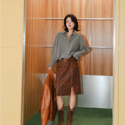 镂空绣花高级哑光感半裙气质