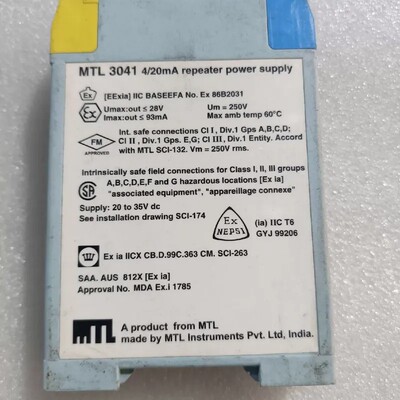 请询价-MTL 3041 电源模块件，成色很新 ，照片实物，