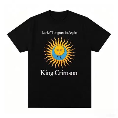 King Crimson克里姆森国王前卫摇滚乐队太阳短袖纯棉休闲印花T恤