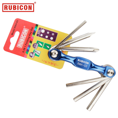 罗宾汉 RAH-03折叠混合装6合一 便携式组合十字一字螺丝刀套装