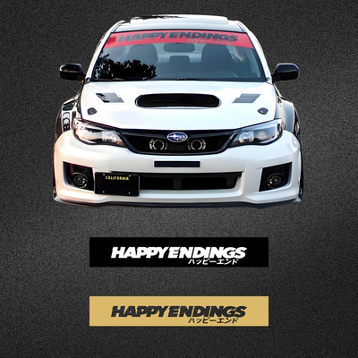 happyendings赛车前挡玻璃遮阳贴