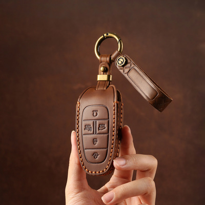 适用现代IONIQ艾尼氪5汽车钥匙套STARIA/SONATA索纳塔真皮保护壳