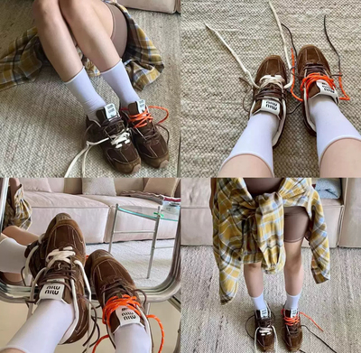 透气增高跑步鞋休闲鞋男新款德训鞋NB女鞋530经典复古阿甘鞋miu