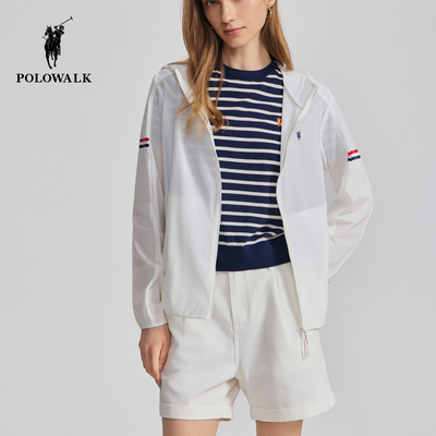 POLOWALK女装夏季新品女简约时尚百搭舒适休闲防风衣AB2W52E30011