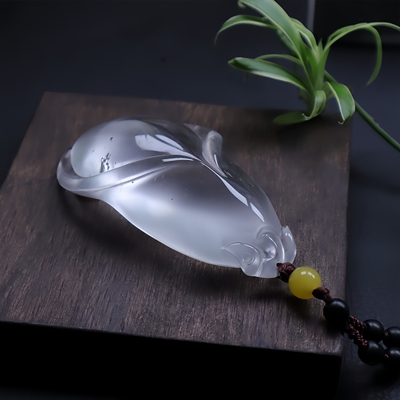 天然冰种玉兰花水沫玉吊坠观音佛公平安扣貔貅福豆四叶草挂件玉石