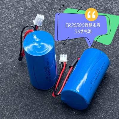 ER26500智能水表电池3.6V水电油汽燃气表报警器探头储存器锂电池