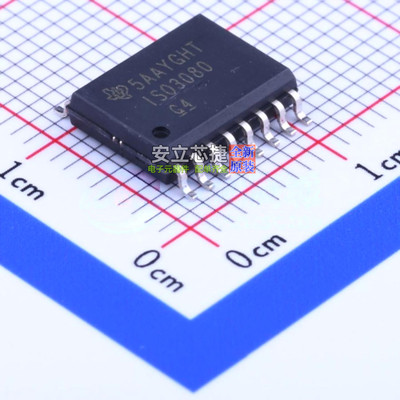 隔离式RS485/422收发器 ISO3080DWR SOIC-16 TI/德州 电子元器件