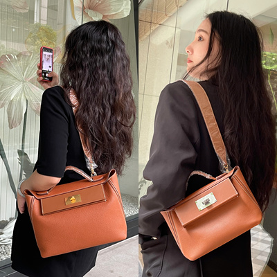 适用爱马H家kelly2424herbag包包改造宽肩带mini2424包带改造单肩