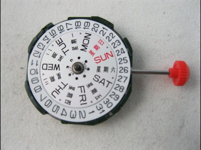 手表机芯 全新原装 日本2105机芯 双日历2105石英机芯 双历机芯