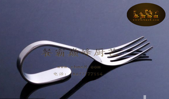 餐霸厨艺创意菜盘饰造型不锈钢勺多样弯叉分子美食料理其它工具