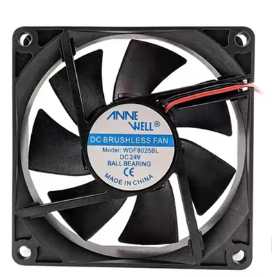 全新ANNEWELL WDF8025BL 8cm 8025 DC12V 24V 机箱变频器散热风扇