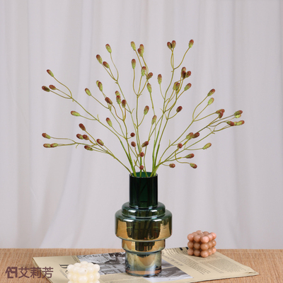 小4叉地榆桑葚果仿真绿植