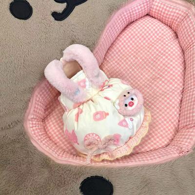 新款宠物衣服秋冬新款可爱加绒加厚泰迪比熊狗狗猫咪保暖