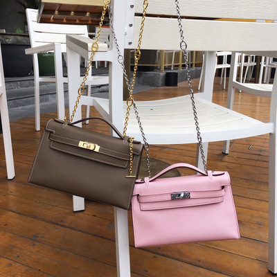 凯莉包mini小牛皮高级感斜挎