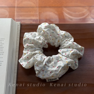 韩国ins森系小碎花大肠发圈