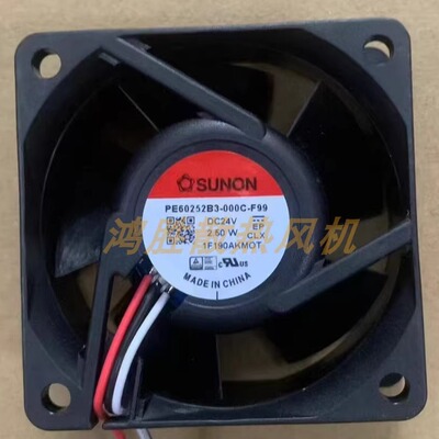 PE60252B3-000C-F99 6025 DC24V 2.60W 6厘米 变频器机箱散热风扇