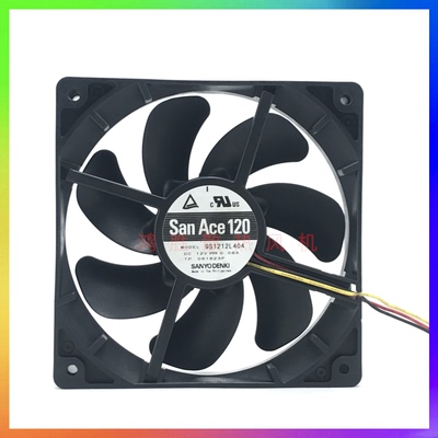 9S全新三洋 9S1212L404 12025 12V 0.08A超静音 电源机箱散热风扇