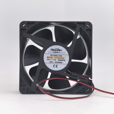 Tesoer全新 TX12038H24 散热风扇DC24V 1.1A变频器电源机箱风扇