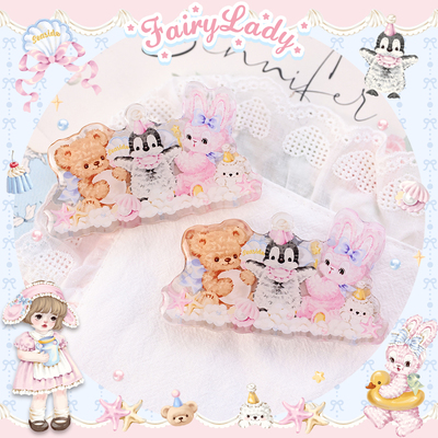 少女志亚克力夹子照片夹票据滴胶