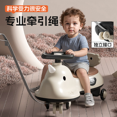 Kids Wiggle Car, Anti-Rollover Twist Ride On Toy for Toddler
