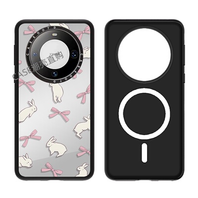 CASEOOTD丝带蝴蝶结兔子适用华为mate70/70pro/60/60pro手机壳磁吸桑普兔华为mate70/60/pro+防摔套mate60pro