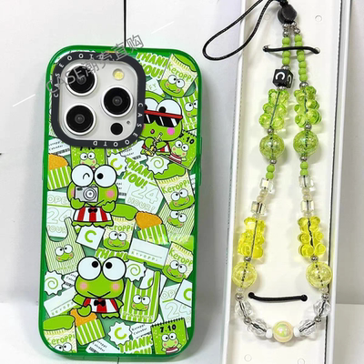 CASE三丽鸥三眼仔青蛙适用苹果16promax手机壳多巴胺夏天绿色苹果16/15/14/pro/max/plus防摔保护套13pro壳12
