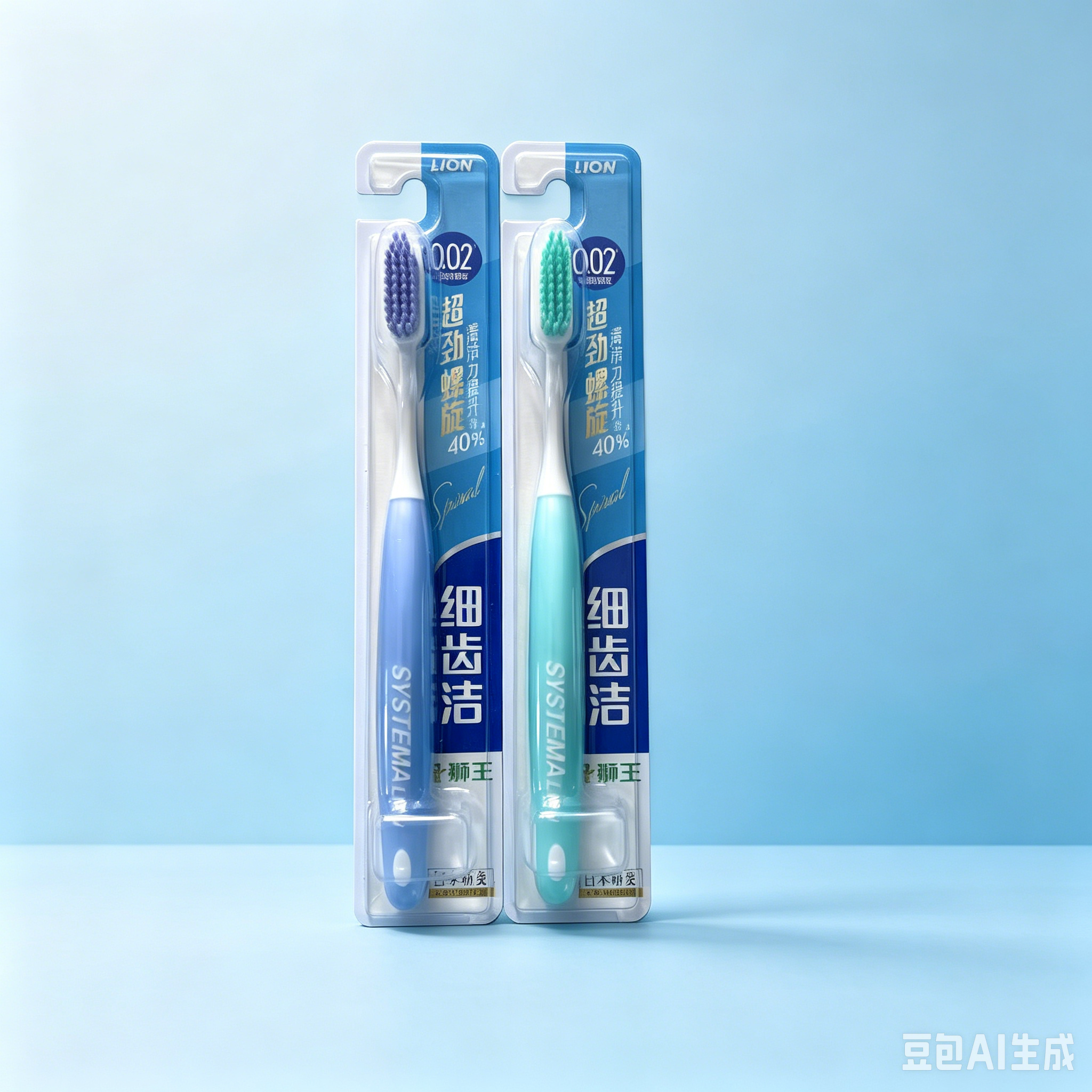 狮王细齿洁超劲螺旋刷毛牙刷超极细毛软毛牙龈按摩清洁牙龈护理