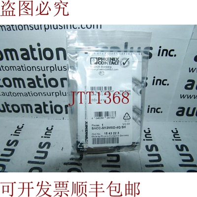 原装供应PHOENIX CONTACT SACC-M12MSD-4Q SH 1543223 连接器！！