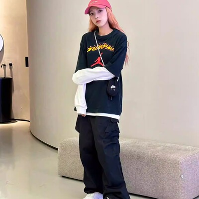 Nike耐克男新款美式复古印花T恤