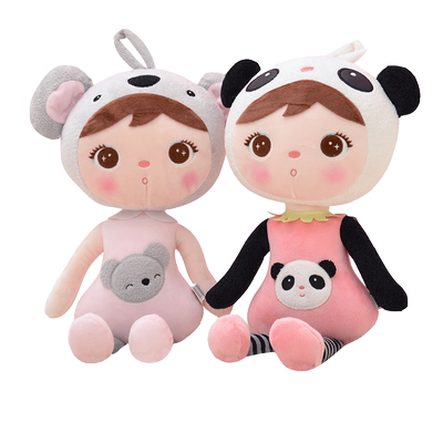 metoo玩偶公仔布娃娃女生抱女孩