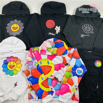 套头卫衣现货村上隆太阳花限定