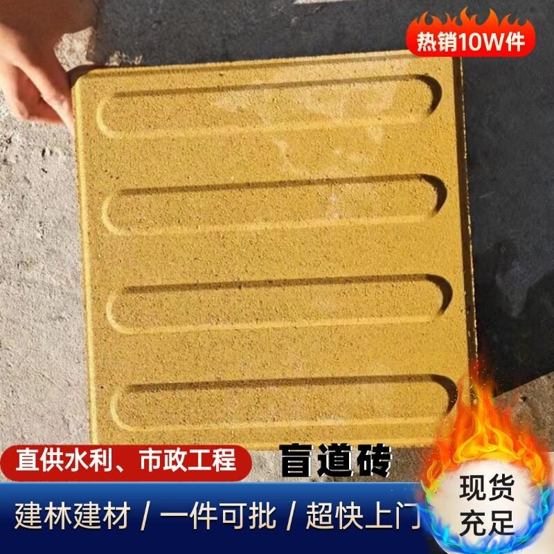 水泥盲道砖混凝土300x300x50mm特殊通道市政工程建材透水砖盲道石