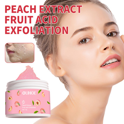 Peach Exfoliating Body Scrub Face Pore Shrinking Dark Spot膏