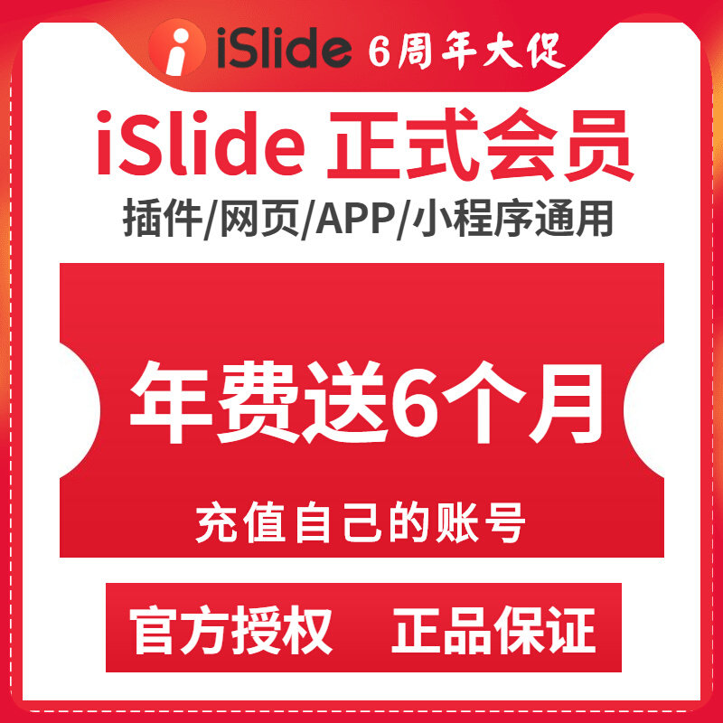 [官方正版]iSlide会员插件vip/PPT模板制作排版设计兑换码优惠码_虎窝淘