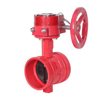 精嘉消防，塘沽阀门，良工阀门：XD381X-16Q涡轮信号沟槽蝶阀