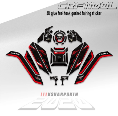 适用 新款本田新非双 CRF1100L 改装车贴 前挡泥板贴 油箱贴 侧贴