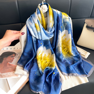 丝巾丽锦缎送礼佳品送长辈