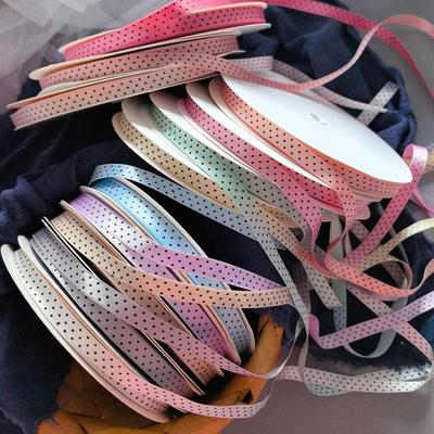 印刷9mm涤纶包装单面色丁织带