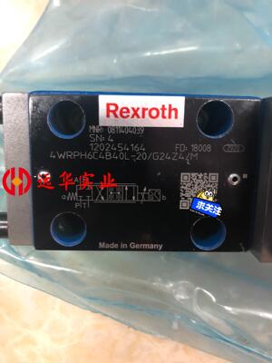 力士乐比例阀0811404039 4WRPH6C4B40L-2X/G24Z4/M