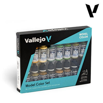 vallejo西班牙AV水性漆 盟军兵人颜色套装（16色）70109 涂料