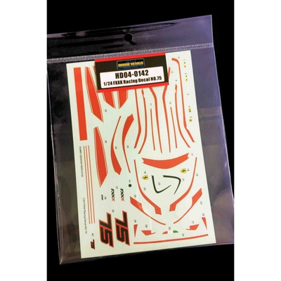 HobbyDesign 模型水贴 1/24 FXXK 赛车水贴 No.75 HD04-0142