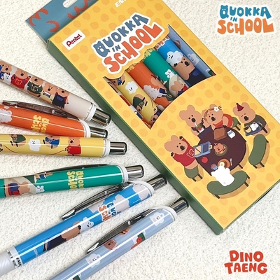 派通BLN75柿子椒熊联名中性笔